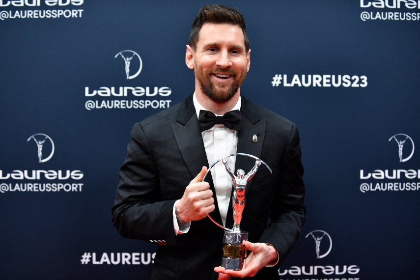 Lionel Messi fue galardonado en los Premios Laureus