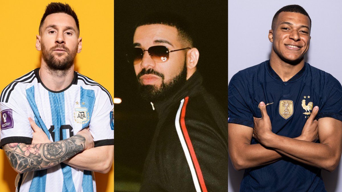 Qatar 2022: Drake elige a su favorito entre Argentina y Francia
