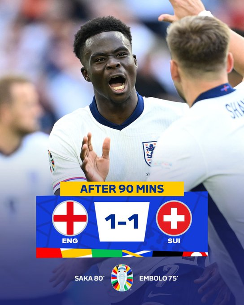 Eurocopa 2024: Así clasificó Inglaterra a las semifinales