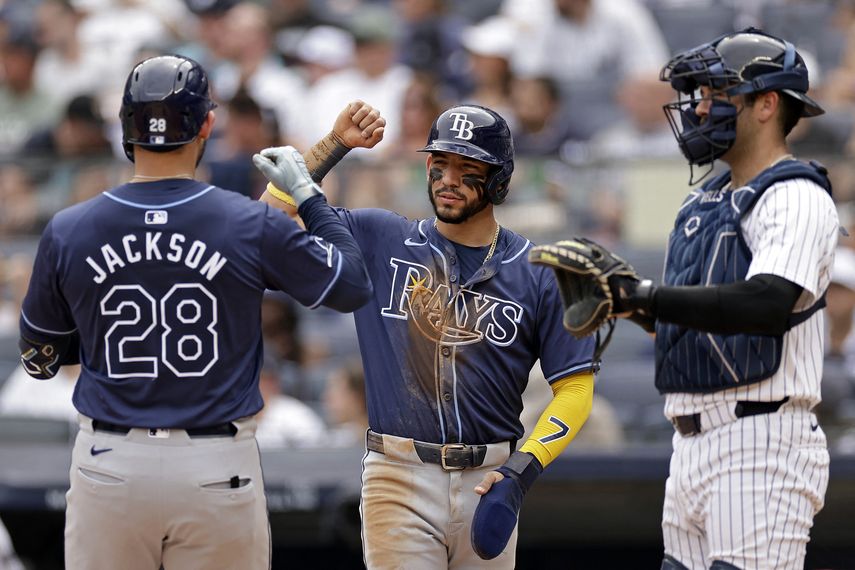 MLB: José Caballero brilló con cuadrangular ante los Yankees