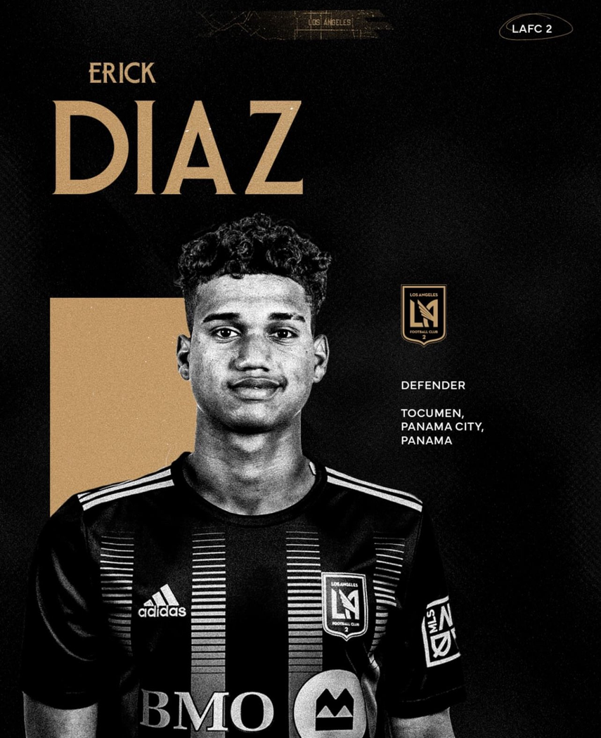 Erick Díaz llega cedido a Los Ángeles FC 2 de la MLS Next Pro