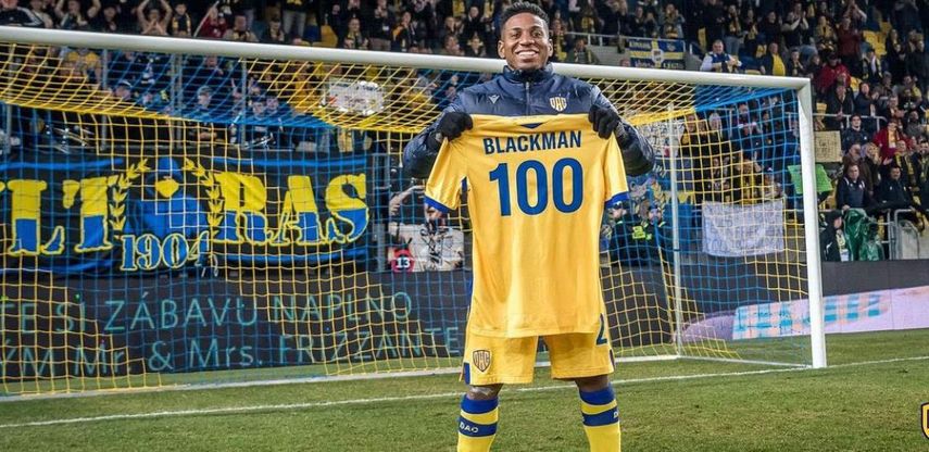 César Blackman llegó a 100 partidos con el FC DAC en Eslovaquia