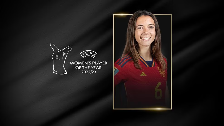 Aitana Bonmatí se lleva el premio a Mejor Jugadora de la UEFA