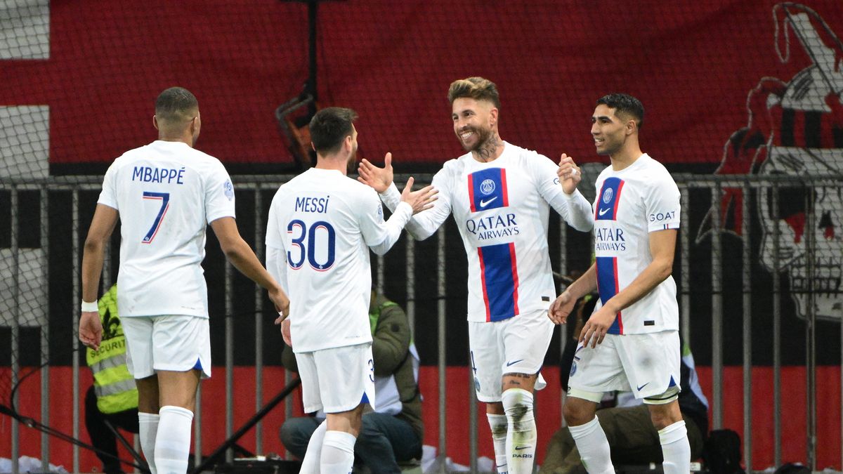 El PSG gana con goles de Messi y Sergio Ramos al Niza