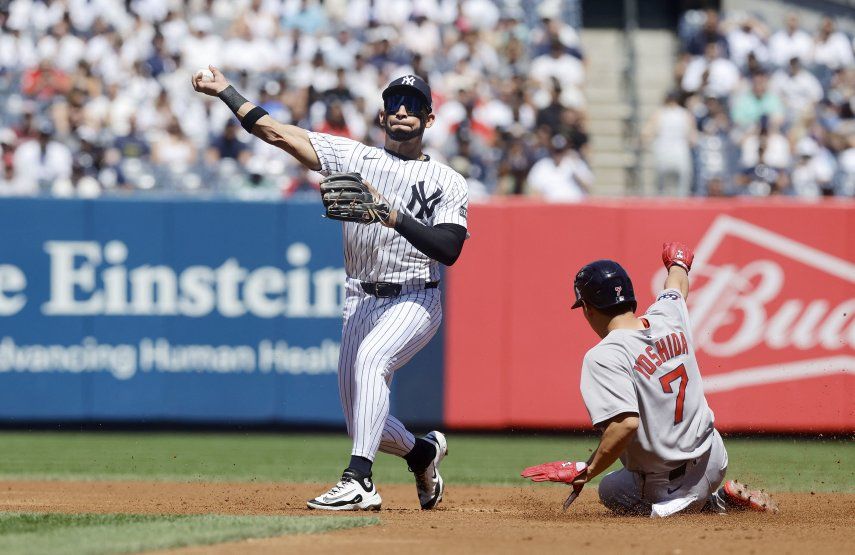 MLB: José Caballero produce en el triunfo de Yankees ante Red Sox