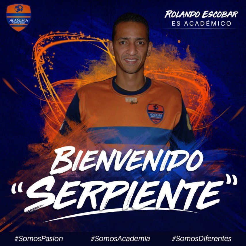 Rolando Escobar es nuevo jugador de la Academia Puerto Cabello