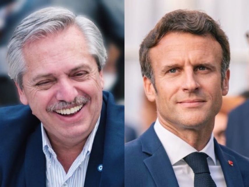 Qatar 2022: Presidente Argentino bromea con el mandatario francés ...