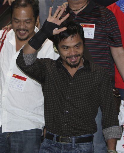Manila recibe festivamente a Pacquiao