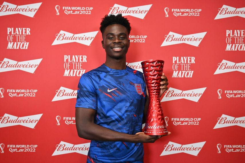 Qatar 2022: Bukayo Saka se lleva doblete y MVP