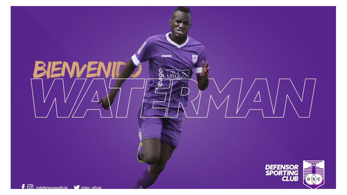 Cecilio Waterman es nuevo jugador de Defensor Sporting