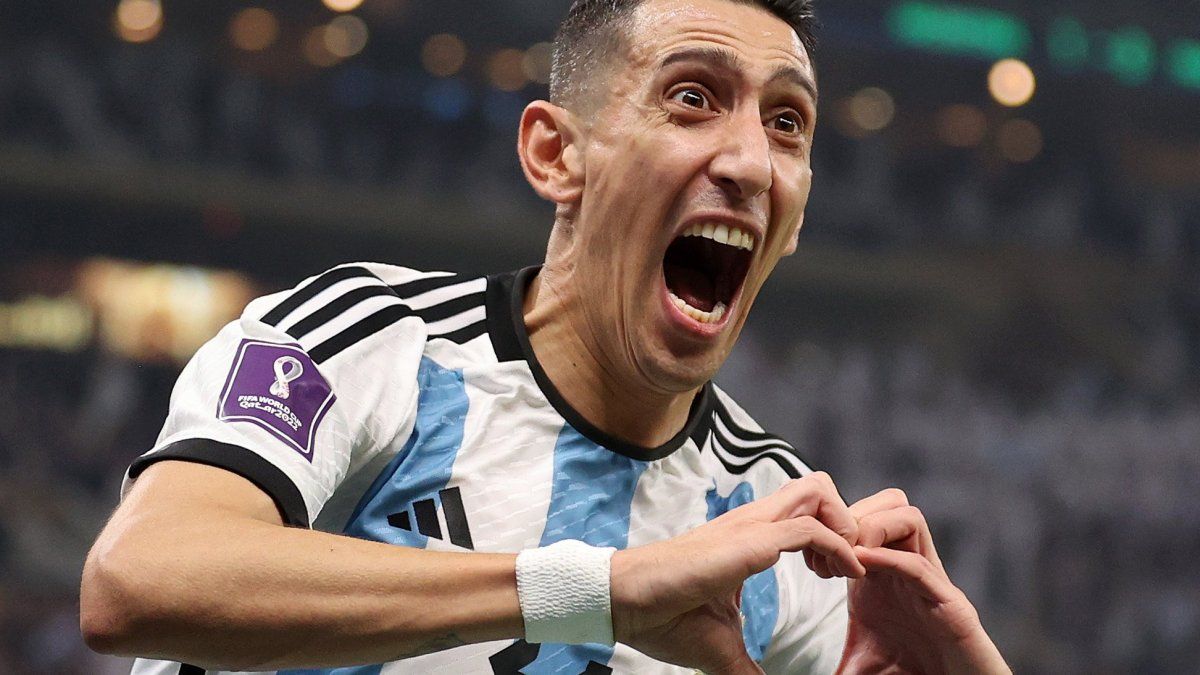 Qatar 2022: Di María llora después de anotar en la final