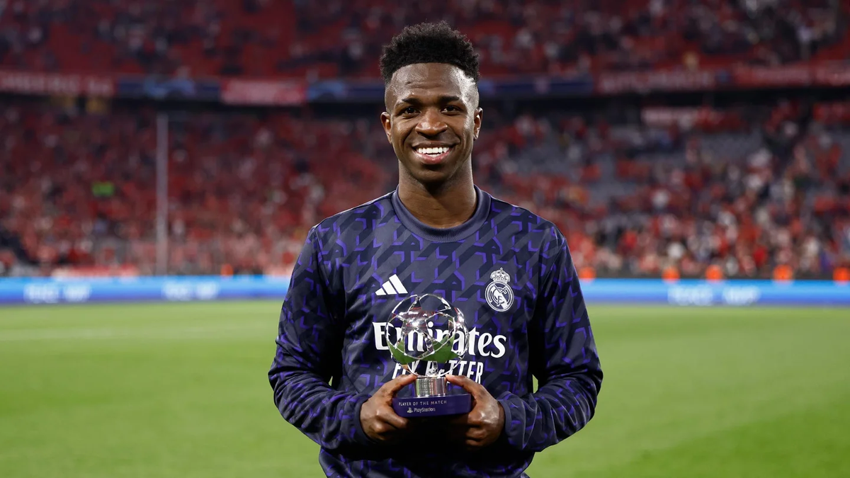Champions League: Vinicius Jr, el MVP de la semifinal de ida