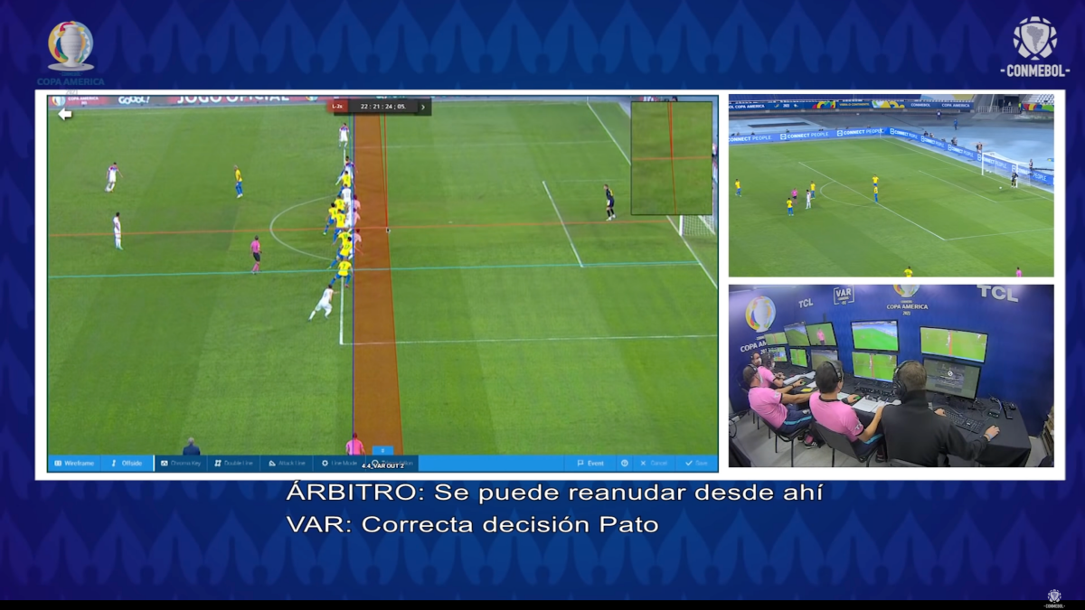 Copa América: Se dio a conocer el audio del VAR que le anuló un gol a ...