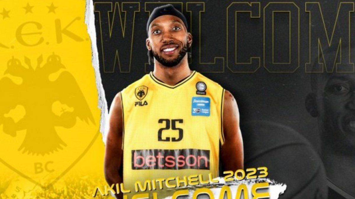 El panameño Akil Mitchell es nuevo jugador del AEK BC