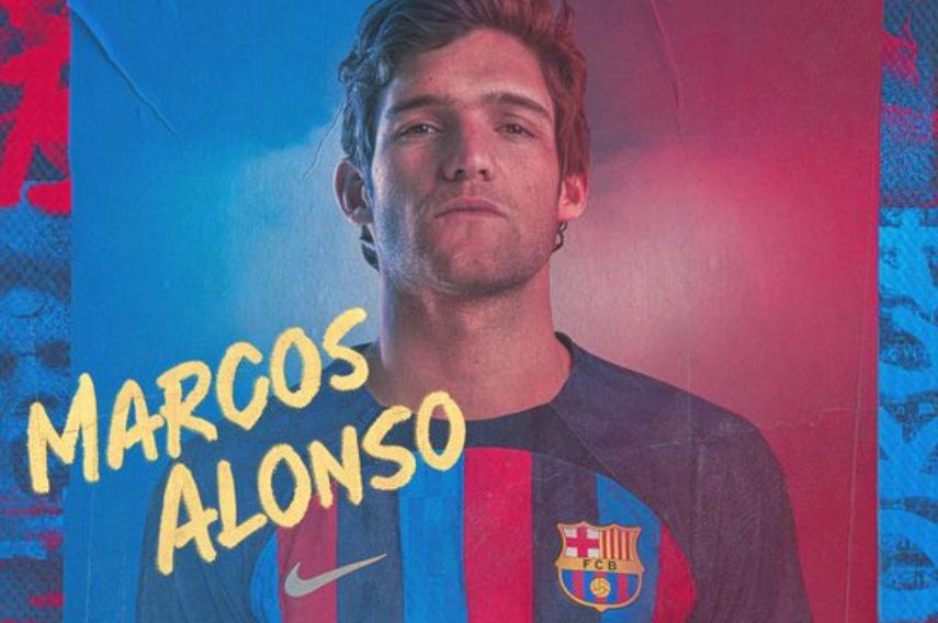 Marcos Alonso firma con el Barcelona por una temporada