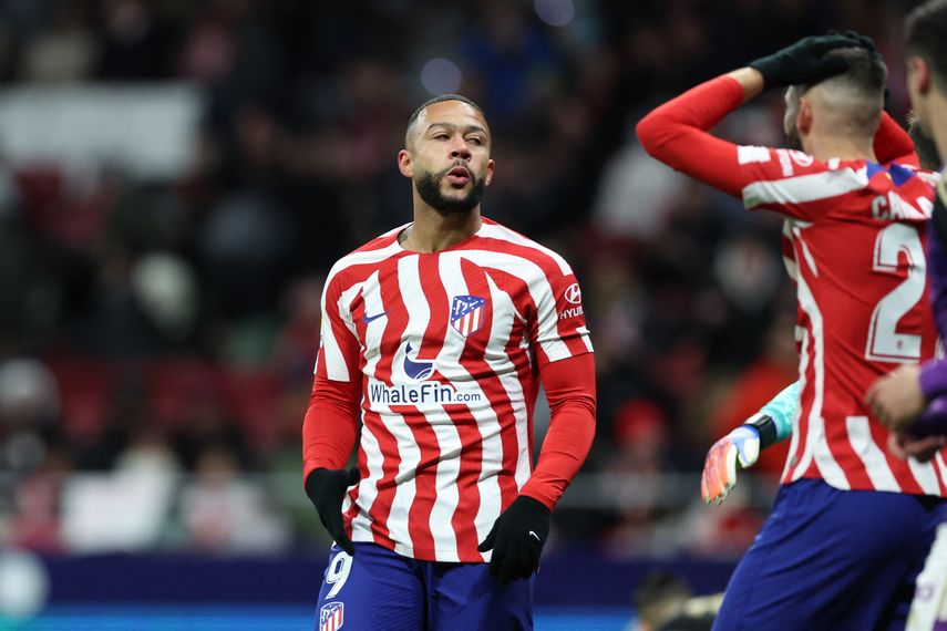 Memphis Depay debuta en goleada del Atlético de Madrid