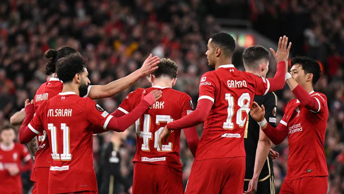 Europa League: Liverpool goleó al Sparta Praga y se instaló en cuartos