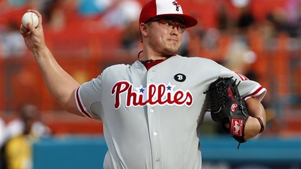 MLB: Filis 1, Marlins 0; Worley luce en el montí­culo