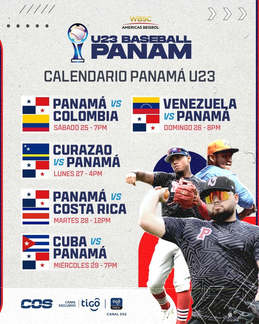 Panamá vs Colombia: Fecha, hora y dónde ver Premundial de Béisbol U23
